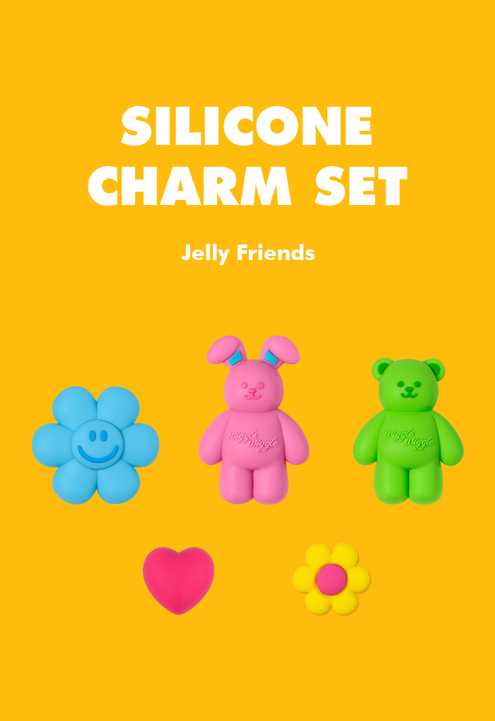 실리콘참 5종 SET - Jelly Friends - wiggle wiggle